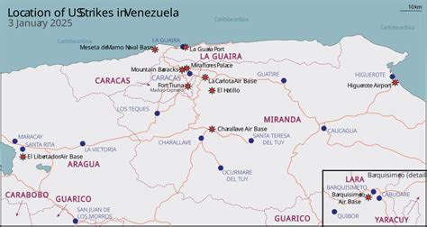 File 2026 Venezuela Strikes Map Svg Wikipedia