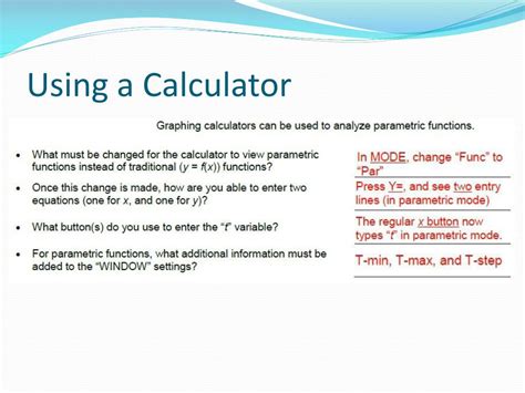 Ppt Parametric Functions Equations And Applications Powerpoint Presentation Id 2675385
