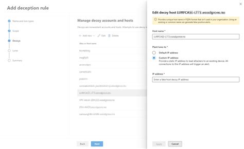 Configure The Deception Capability In Microsoft Defender Xdr Microsoft Defender Xdr