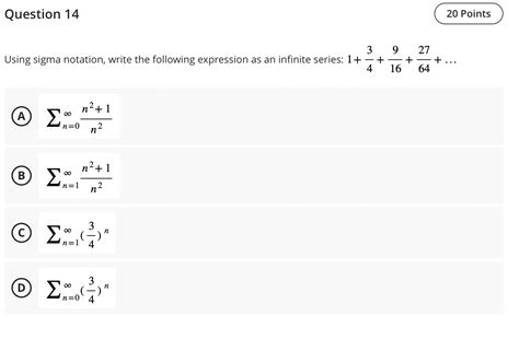 Solved Using Sigma Notation Write The Following Expression Chegg