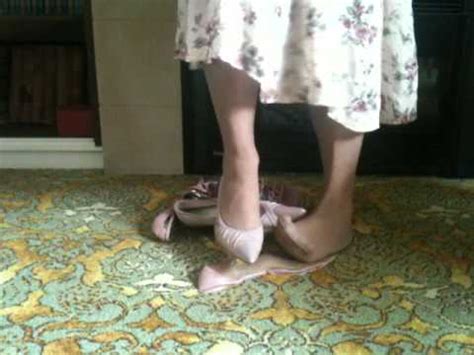 My pink pumps stomping on other pink high heels! - YouTube