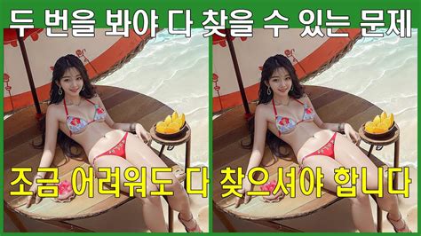 다른 그림 찾기 틀린 그림 찾기 재미가 있는 치매 예방 게임 다 찾으시고 치매 예방하세요 다 찾으시면 상위 3에 해당 뇌 건강을 위해 매일 즐겁게 집중력을 기르세요