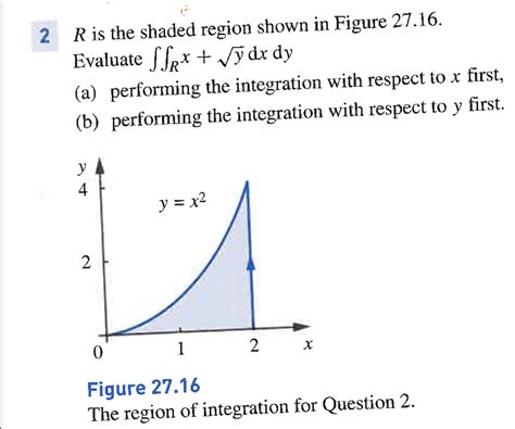 Solved R Is The Shaded Region Shown In Figure Chegg Com