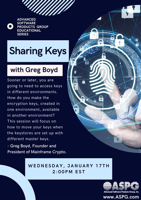 Webinar On Sharing Encryption Keys Advanced Software Products Group Aspg Inc Posted On The