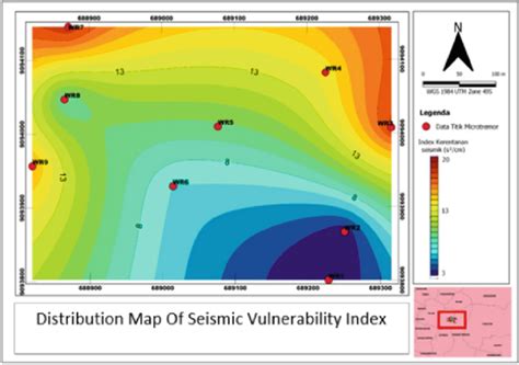 distribution of seismic vulnerability index values k g at