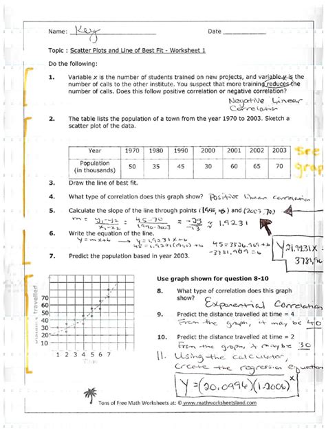 Key To Hw On Regression Pdf