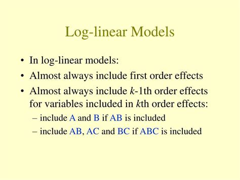 ppt contingency tables and log linear models powerpoint presentation