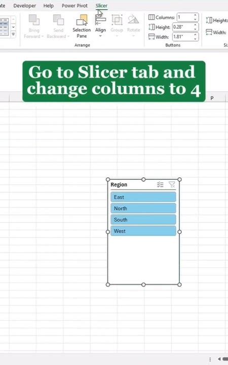 Use Slicers In Excel For Data Filtering Easy Exceltutorial Excel Exceltips Shots Shorts