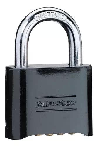 Candado De Combinación Reconfigurable Master Lock 178d Color Negro En