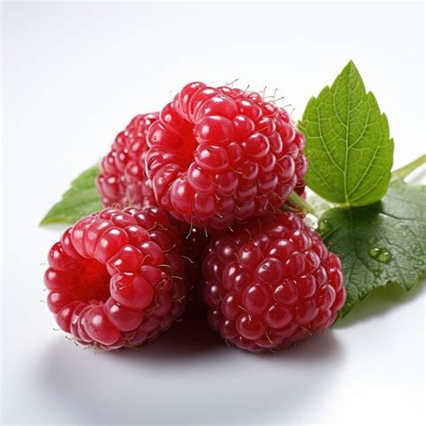 Premium Ai Image Luscious Red Raspberry