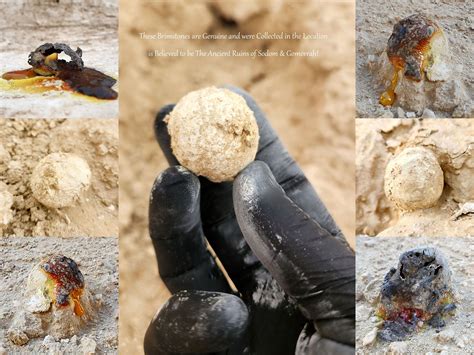 Authentic Brimstone Sulfur Ball • Chunk • Biblical Sodom And Gomorrah