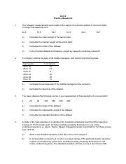 Unit Practice Problems Pdf Unit Practice Questions The Following Measurements Were