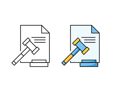 Legal Document Probate Linear Icon Probation Concept 28571693 Vector Art At Vecteezy