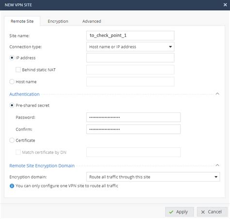 configuring a check point smb