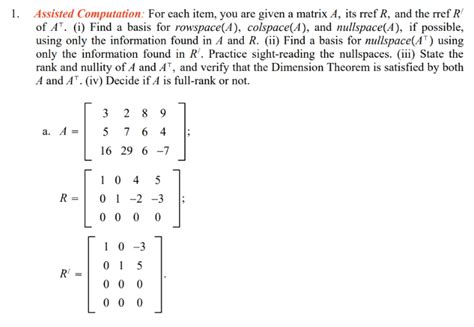Solved Assisted Computation For Each Item You Are Given A