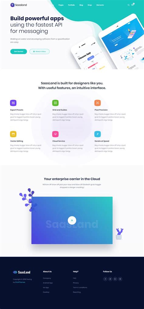 Saasland Multipurpose Wordpress Theme For Saas And Startup Creative