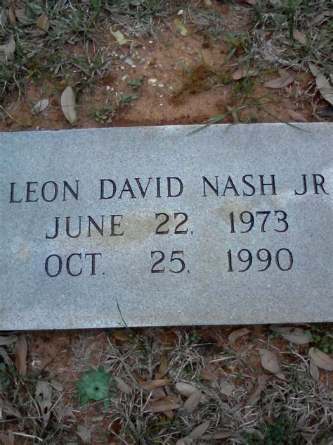 Leon David Nash Jr 1973 1990 Find A Grave Memorial