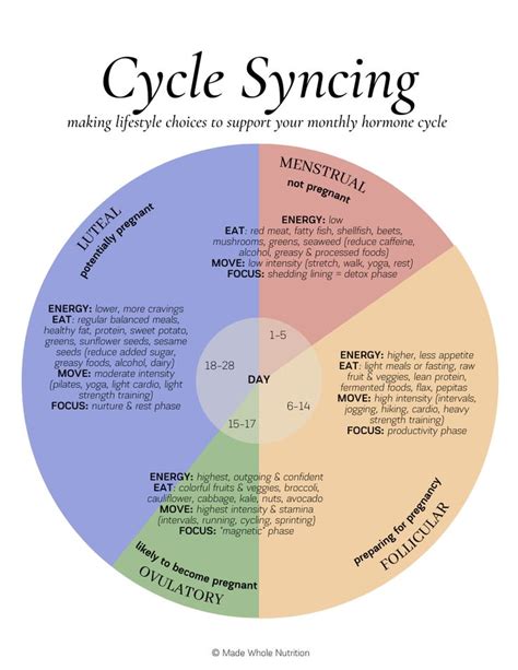 Cycle Syncing Hormone Health Menstrual Health Feminine Health