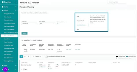 Warehouse Labor Planning With Predictive Labor Insight