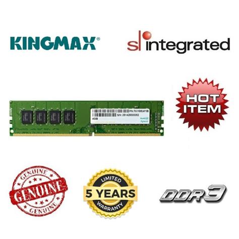 Kingmax Ddr3 Long Dimm Ram 4gb 1333mhz Shopee Malaysia