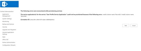 Sharepoint 2019 User Profile Service Application Could Not Be