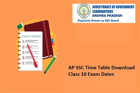 AP SSC Time Table Bse Ap Gov In Th Class Exam Dates PDF
