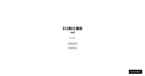 barcode forked codesandbox