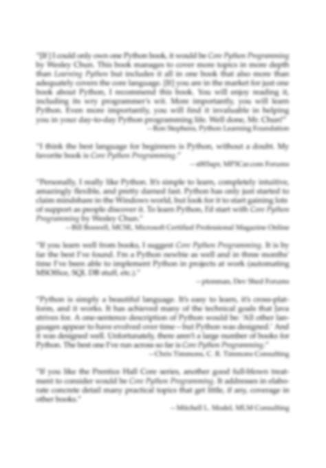 SOLUTION Core Python Applications Programming Rd Edition Studypool