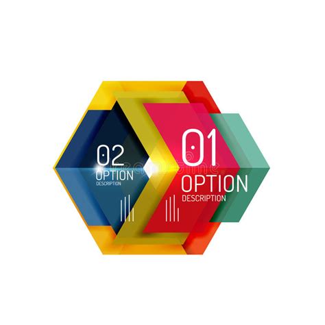 Vector Geometric Abstract Background Template For Infographics Stock Vector Illustration Of