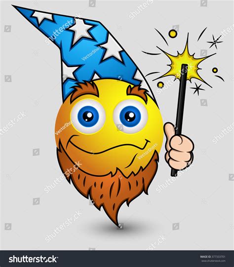 Wizard Emoji Smiley Emoticon Stock Vector Royalty Free 377333701
