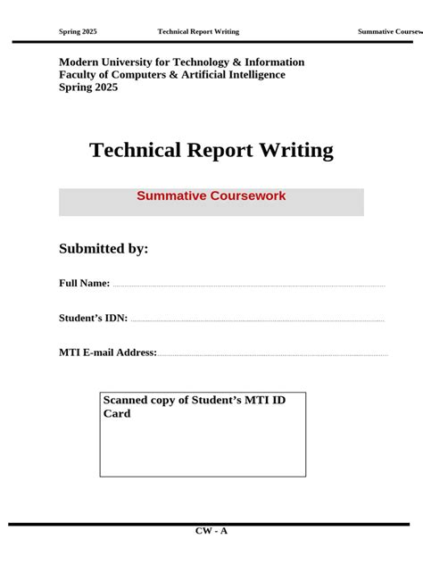 Trw Summative Assignment Spring 2025 Pdf Résumé Proofreading