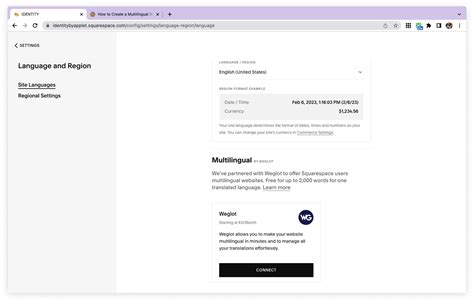 How To Create A Multilingual Website With Squarespace And Weglot
