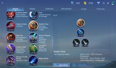 Patut Dijajal Inilah Rekomendasi Build Item Hero Claude Versi Geek