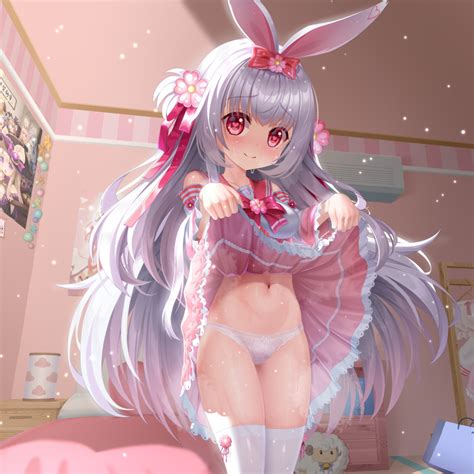 Momona Mvv Absurdres Highres Animal Ears Bag Bedroom Blush