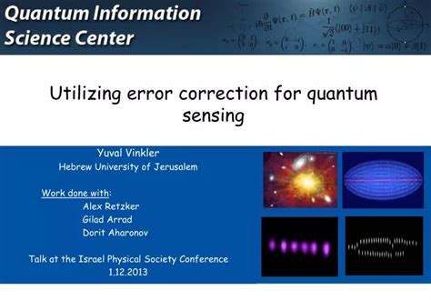 PPT Utilizing Error Correction For Quantum Sensing PowerPoint Presentation ID 2236356