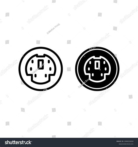 Port Ps Connector Mouse Keyboard Peripherals Stock Vector Royalty Free Shutterstock