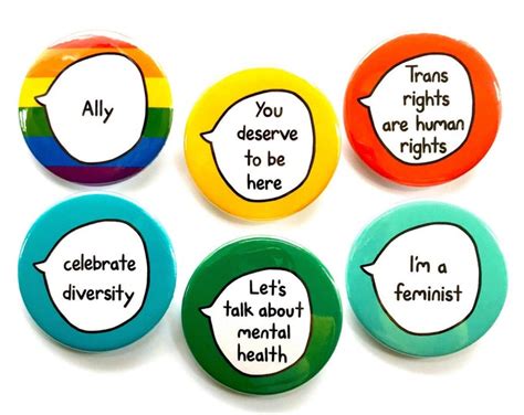 Assertiveness Set Of 6 Pin Badge Buttons Etsy