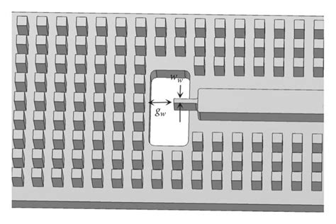 Geometry Of The Rectangular Waveguide To Ridge Gap Waveguide Transition Download Scientific