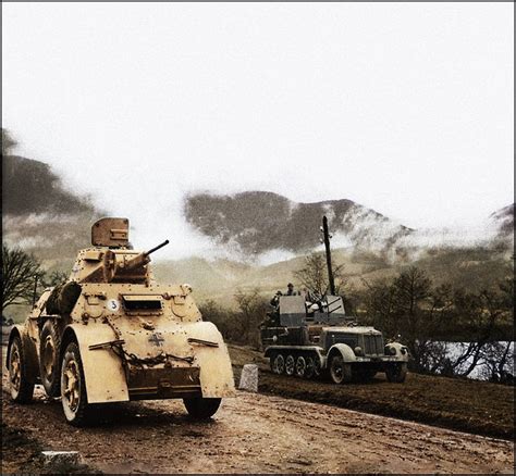 Autoblinda Ab 41 In German Service Colorized By Amazing Ace On