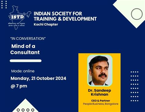 Consulting Learning Dr Sandeep K Krishnan