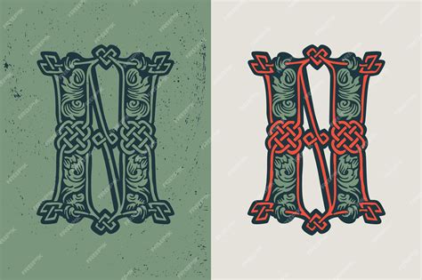 Logotipo Do Número Zero Em Estilo De Linhas De Nós Medievais