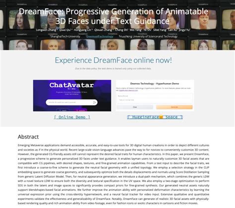 Ahsen Khaliq On Linkedin Dreamface Progressive Generation Of Animatable 3d Faces Under Text…
