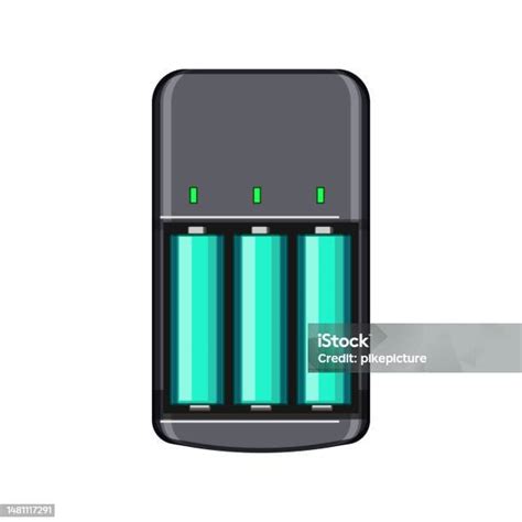 에너지 Aa 배터리 충전기 만화 벡터 일러스트 레이 션 0명에 대한 스톡 벡터 아트 및 기타 이미지 0명 건조한 금속 Istock