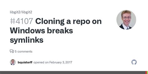 Cloning A Repo On Windows Breaks Symlinks · Issue 4107 · Libgit2libgit2 · Github