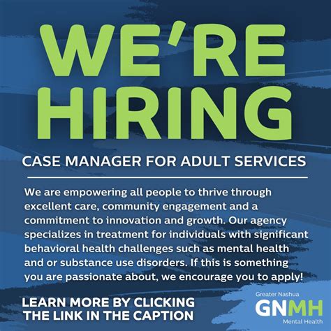 We Are Hiring Case Managers For Our Adult Services As We Take On More