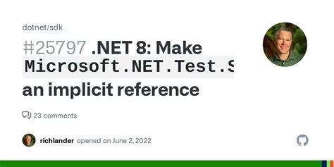 8 make `microsoft test sdk` an implicit reference · issue