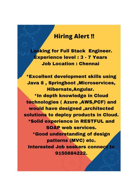 Motcha Daniya V On Linkedin Fullstackengineer Hiringalert Hiringnow