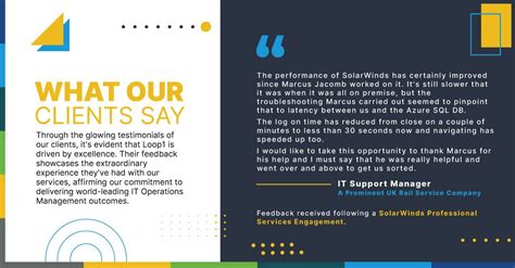 Loop1 On Linkedin Loop1 Solarwindselitepartner Professionalservices Clientfeedback…