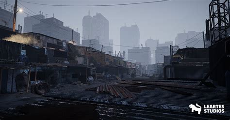 Future Slums Abandoned Post Apocalypticdistrict 3d Environments Unity Asset Store