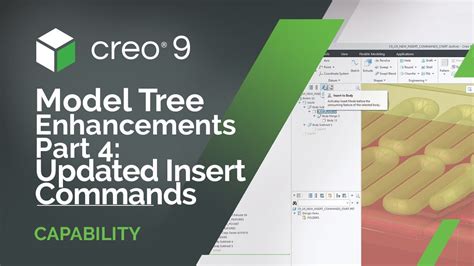 Các tính năng mới trong Model Tree Part 4 4 Update lệnh Insert Creo
